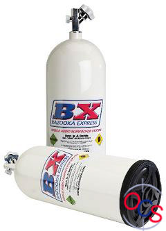 Bazooka NOS8W 8" Subwoofer white nitrous bottle at Onlinecarstereo.com