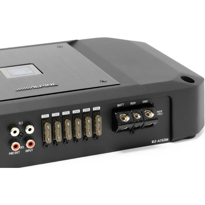 Alpine R2-A150M R2-Series 1500W RMS @1Ohm Class D Mono Subwoofer Amplifier