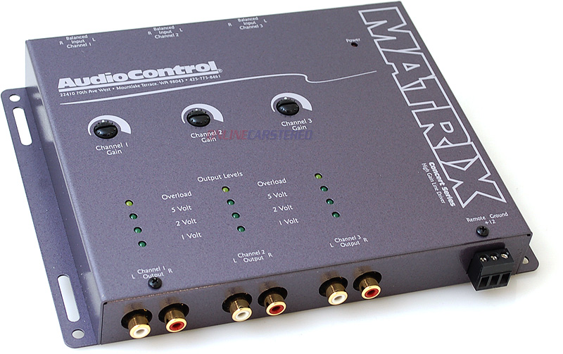 What does a car audio line driver do