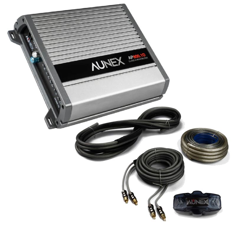 Aunex AP800.1D-Bundle 800W x 1 @4Ohms, 1600W Max Power Class D ...