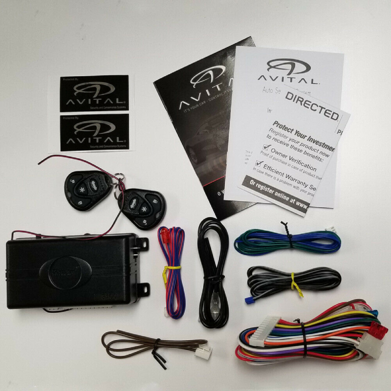 Avital 3100LX-Bundle: Keyless Entry Car Alarm with Directed Door Lock ...