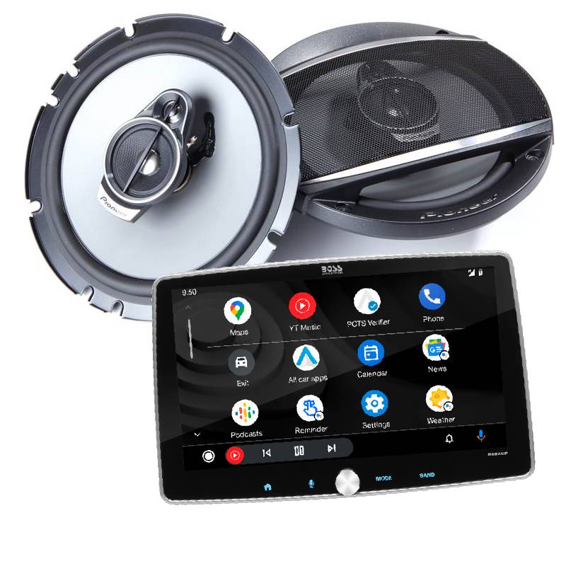 Boss Elite BE9ACP-Bundle2 Apple CarPlay/Android Auto Receiver + Pioneer ...