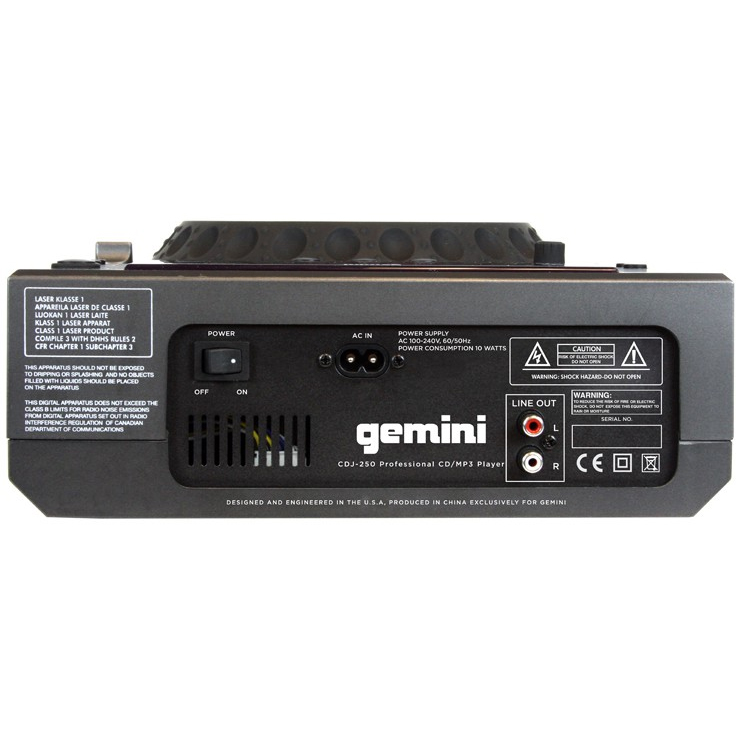 Gemini CDJ-250 at Onlinecarstereo.com