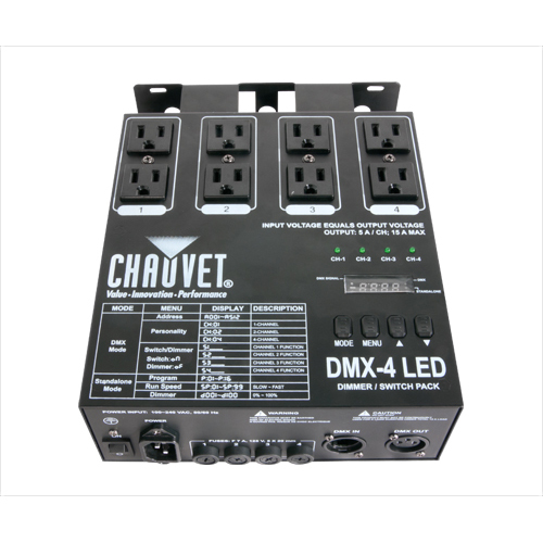 Chauvet DMX-4LED at Onlinecarstereo.com