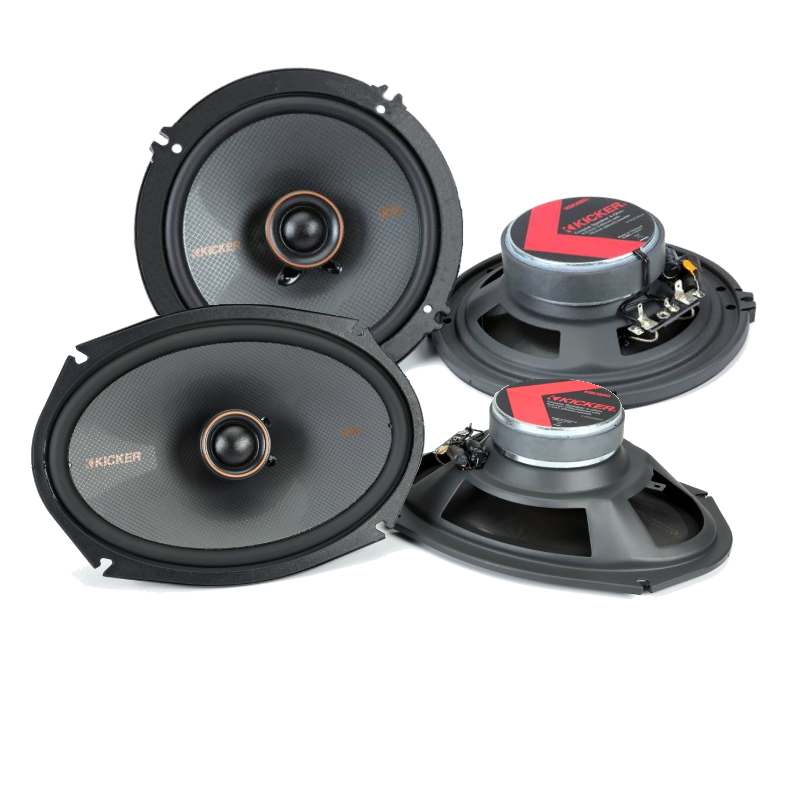 Kicker 51KSC6904-Bundle 6x9" & 6.5" 2-Way Coaxial Car Speakers | 300W ...