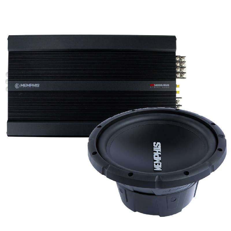 Memphis Audio SE1000.4V2-Bundle2 1200.4V2 Amplifier + SRX1040 Subwoofer ...