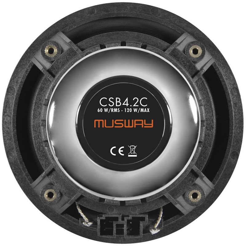 Musway CSB4.2C 4" 120W Peak Power Handling 4 Ohms 2-way Component Car Speakers for BMW E/F/G Models