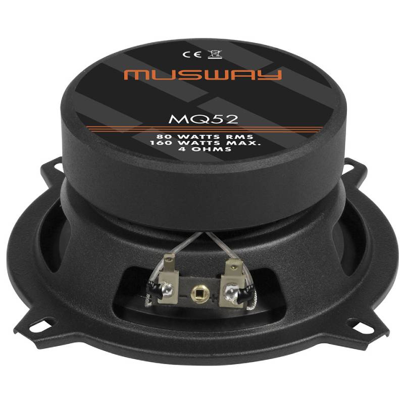 Musway MQ52 5.25" 160W Peak Power Handling 4 Ohms 2-way Coaxial Car Speakers
