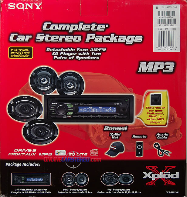 Sony Xplod Car Radio Sony Xplod Car FM/AM Digital Media Player